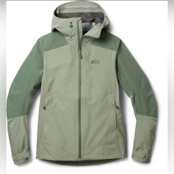 REI | Jackets & Coats | Rei Coop Xerodry Gtx Jacket Size Small Green ...